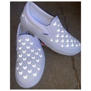Vans | Shoes | Butterfly Reflective Vans | Poshmark
